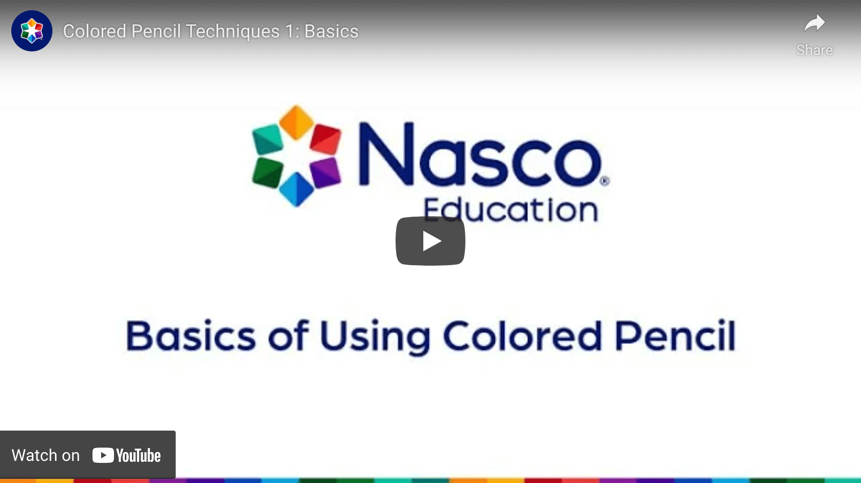 [Video] Colored pencil techniques: Basics