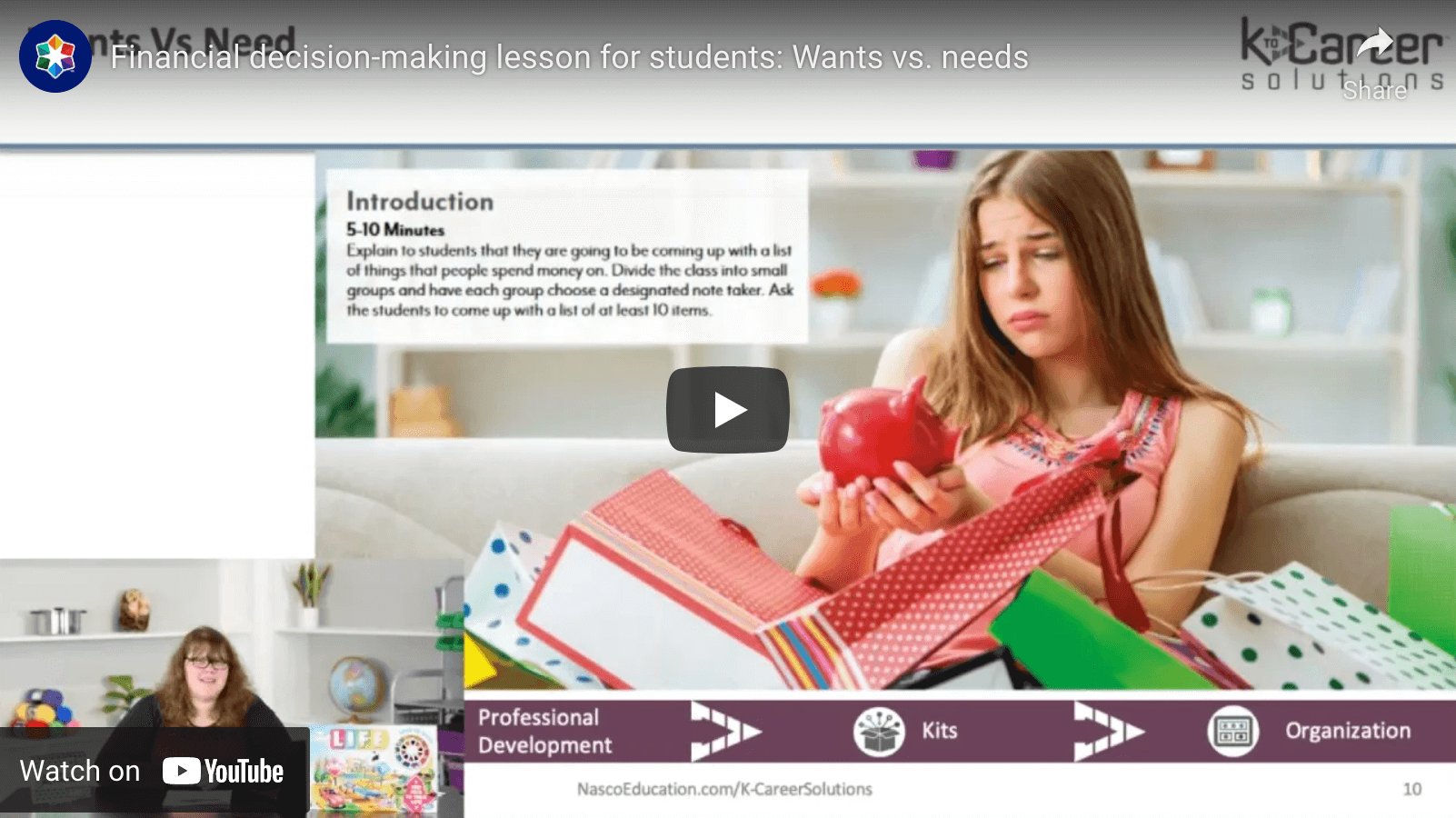 [Video] Financial decision-making lesson for students: Wants vs. needs