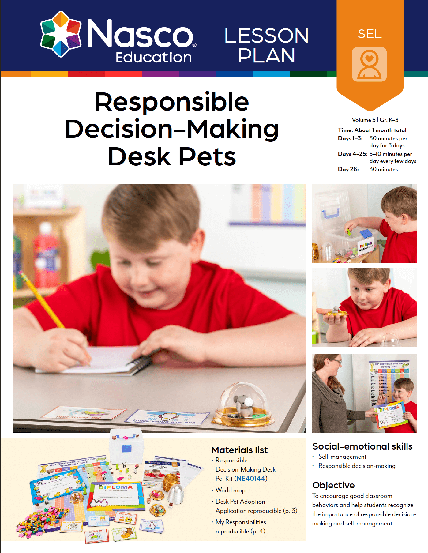 Responsible Decision-Making Desk Pets Lesson