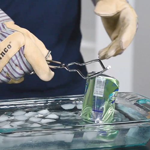 Charles’s Law Can-Crushing Experiment – See Gas in Action