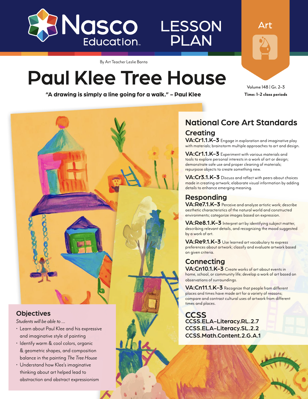 [Lesson Plan] Paul Klee Tree House