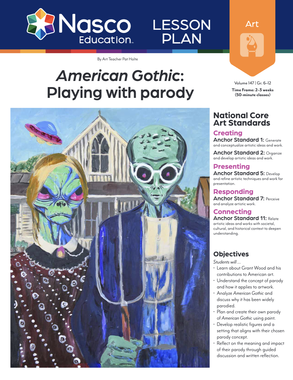 [Art Lesson] American Gothic Parody Paintings