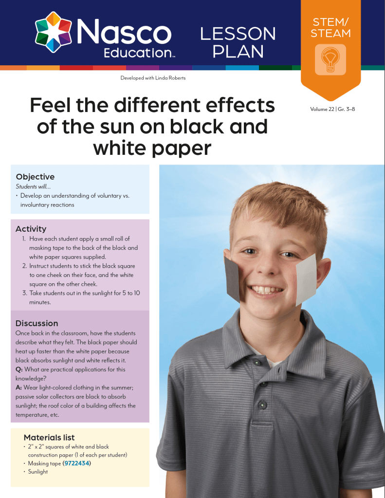 [Science Lesson Plan] Exploring the Effects of the Sun with Color